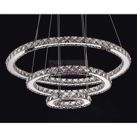 Circle crystal LED Pendant lamp 3 ring . Free Worldwide delivery ...
