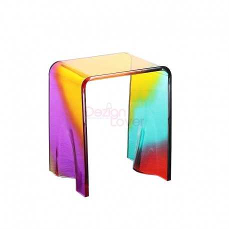 Rainbow Acrylic Side Table Stool. Custom Designer Furniture Solution ...