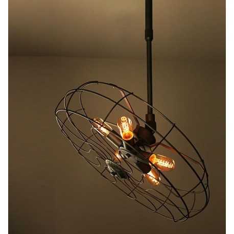 Industrial Retro Edison fan pendant lamp design . Free Worldwide ...