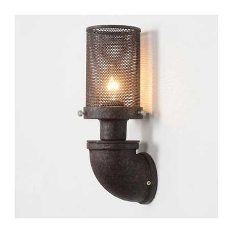 Industrial Iron Net Pipe wall lamp . Free Worldwide delivery. Custom ...